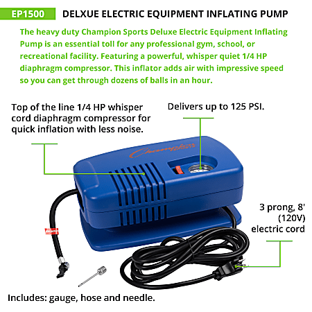 Champion Sports Deluxe Inflator - Office Depot