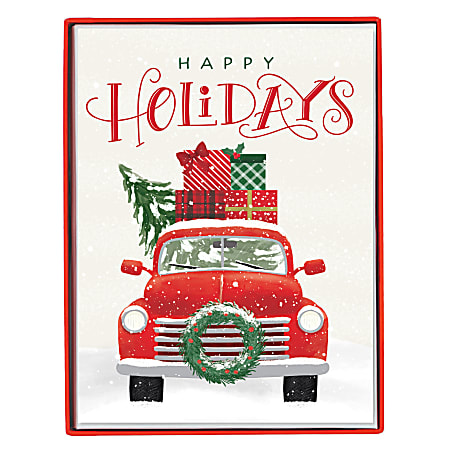 Graphique Christmas Cards, 5" x 7", Happy Holidays, Pack Of 15 Cards