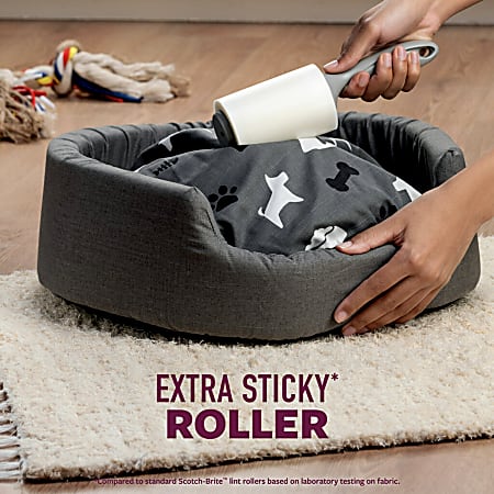 Scotch Brite Pet Extra Sticky Large Surface Roller 8 in x 31.4 ft ...