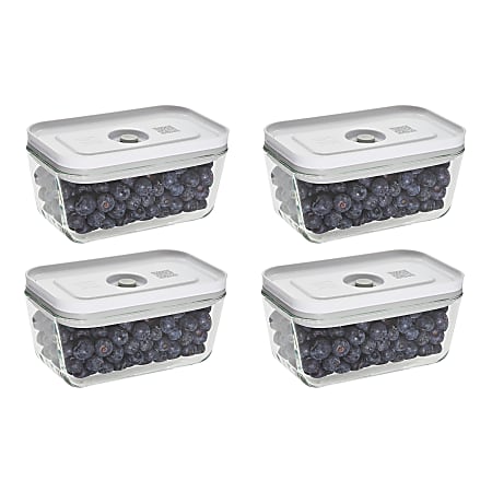 Zwilling Fresh Save Glass Vacuum Food Storage Containers 6 18 x 3 38 x ...