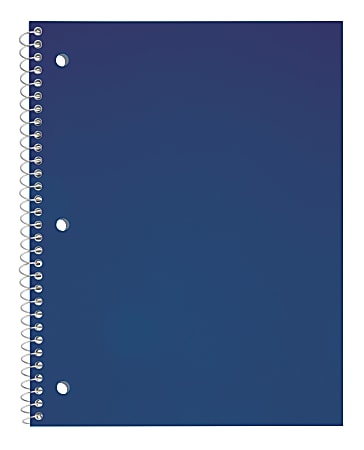 Just Basics Poly Spiral Notebook 8 x 10 12 1 Subject College Ruled 70 ...