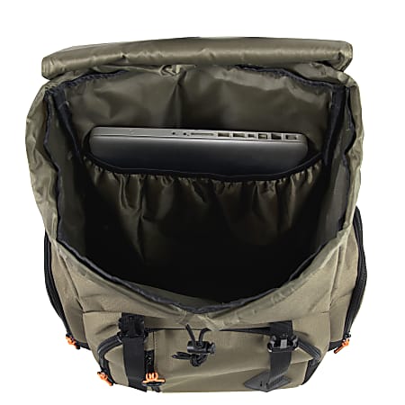 KELTY FLAP TOP BACKPACK WITH LAPTOP SLEEVE IN MAIN COMPARTMENT Green ...