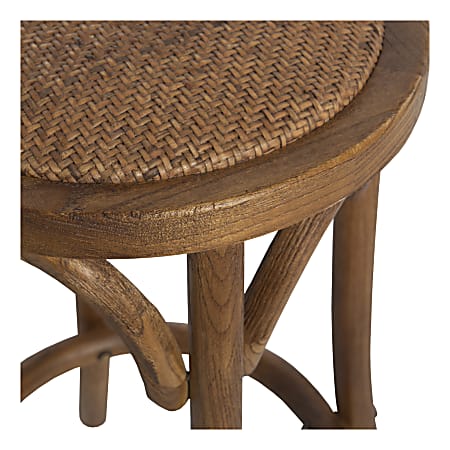 Linon Luke Backless Counter Stool Walnut - Office Depot