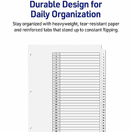 divider index template