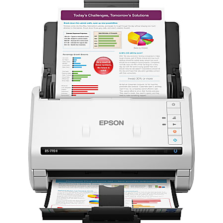 Epson DS 770 II Large Format Sheetfed Scanner 600 dpi Optical 24 bit ...