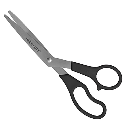 Westcott All Purpose Value Stainless Steel Scissors 8 Bent Black ...