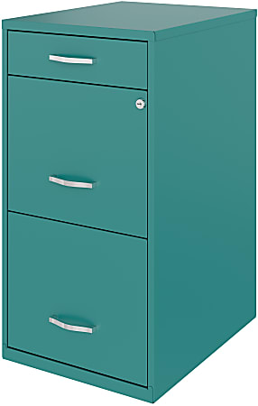 Realspace SOHO Organizer 18 D Vertical 3 Drawer File Cabinet Navy ...
