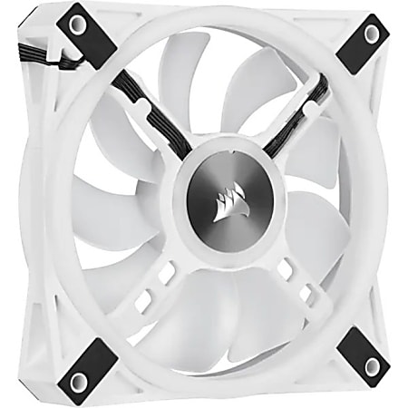 Corsair iCUE QL120 RGB 120mm PWM White Fan Triple Fan Kit With Lighting ...