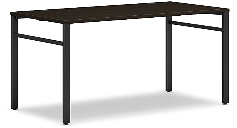 HON Mod Table Desk With U Legs 29 H x 60 W x 30 D BlackJava Oak - ODP ...