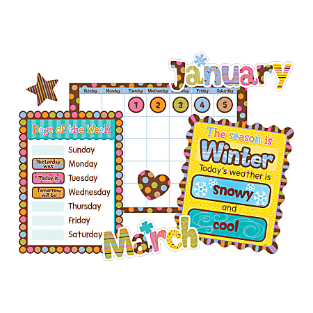Creative Teaching Press Dots On Chocolate Calendar Set - Office Depot