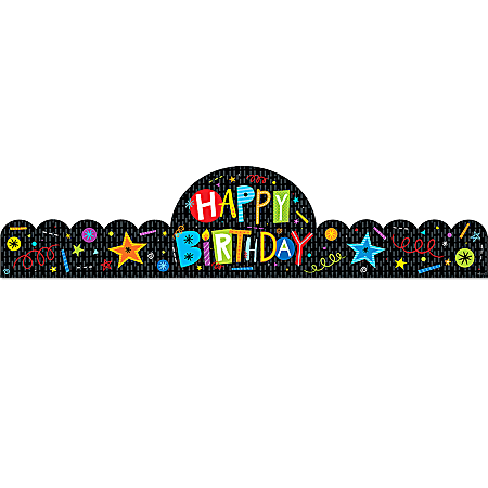 Creative Teaching Press Happy Birthday Crowns 24 x 6 12 Multicolor Pack ...