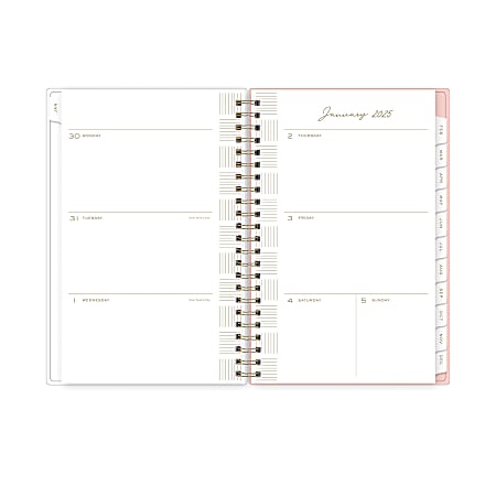 Blue Sky 2025 Day Designer WeeklyMonthly Planning Calendar 5 x 8 Palm ...