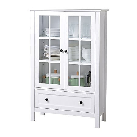 Homestar 2 door glass storage cabinet store