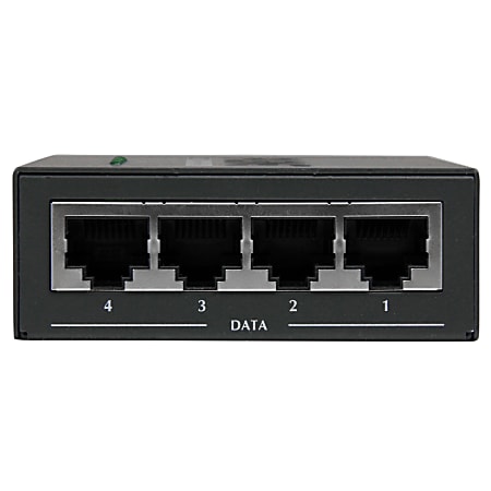 StarTech.com 4 Port Gigabit Midspan PoE Injector 802.3at and 802.3af ...