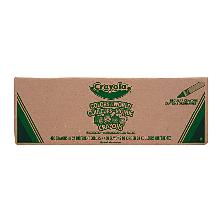 Crayola Colors Of The World Crayons Assorted Colors 24 Crayons Per Set ...