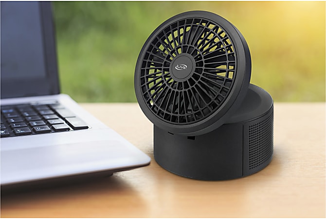 iLive Bluetooth Portable Speaker With Fan 6 H x 4.3 W x 6 D Black ...