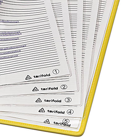 Tarifold FoldFive Pivoting Pockets For Wall Or Desk Systems Letter Size ...