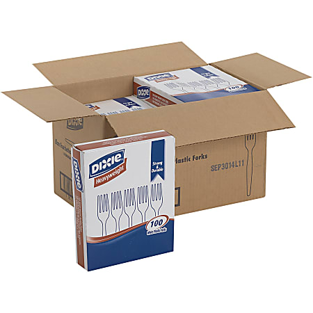 Dixie Heavyweight Disposable Forks Grab N Go by GP Pro Fork 1000 x Fork ...