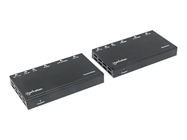 Manhattan 4K HDMI HDBaseT over Ethernet Extender Kit Extends Distances ...