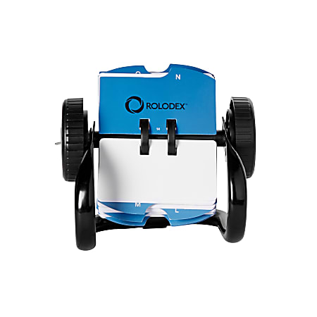 Rolodex Mini Classic Rotary Card File 1 34 x 3 14 250 Cards Black ...