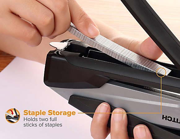 Bostitch® InPower™ Spring-Powered Desktop Stapler, 20-Sheet Capacity ...