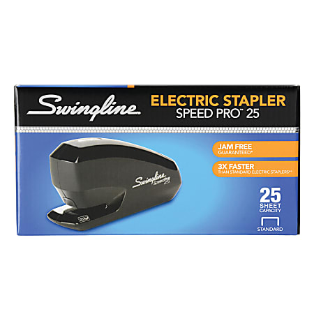 Swingline Speed Pro 25 Electric Stapler Black S7042150 - Office Depot