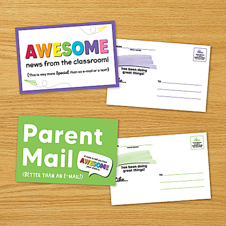 Astrobrights Parent Postcards Pre K to Grade 5 4 x 6 Multicolor Pack Of ...