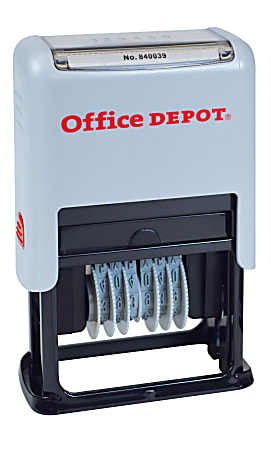 Office Depot Brand Self Inking Numberer Black Office Depot