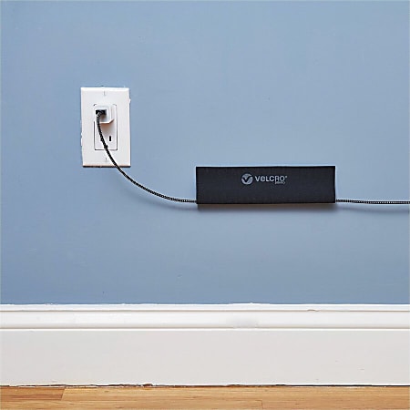 VELCRO Brand Mountable Cable Sleeves 8 x 4 34 Black Pack Of 2 Sleeves ...