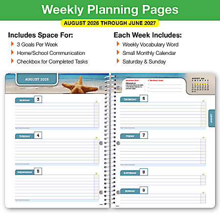 2026 2027 Global 11 Month WeeklyMonthly Academic Year Secondary Student ...