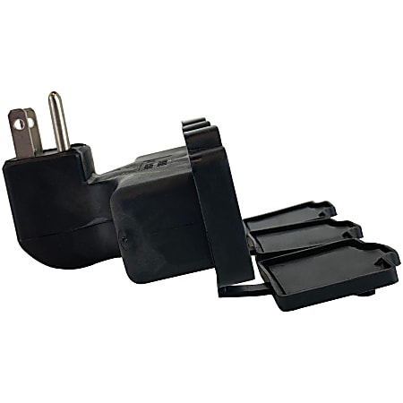 Stanley PLUGMAX 31110 3 Outlet Outdoor Wall Tap Black - Office Depot