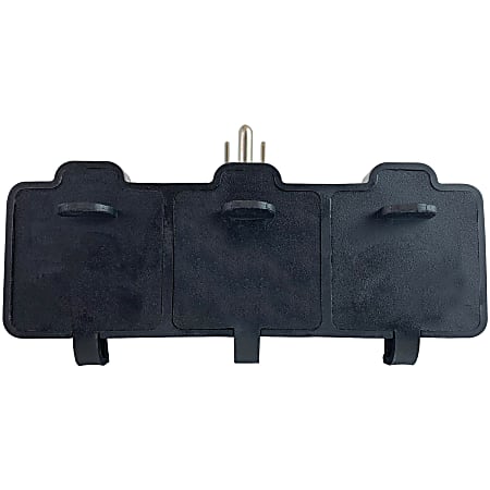 Stanley PLUGMAX 31110 3 Outlet Outdoor Wall Tap Black - Office Depot