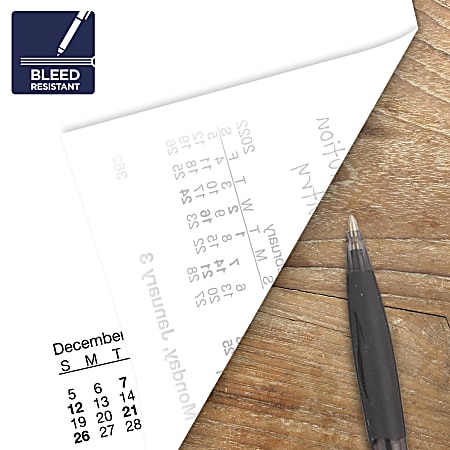 AT A GLANCE Financial Daily Desk Calendar Refill 3 12 x 6 January To ...