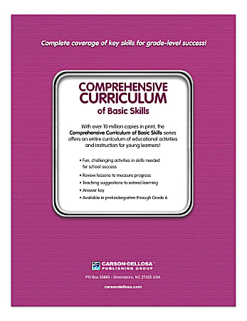 Thinking Kids Comprehensive Curriculum Of Basic Skills Grade 6 - Office ...