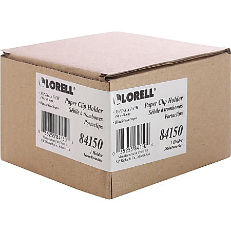 Lorell Mesh Round Paper Clip Holder Black - Office Depot