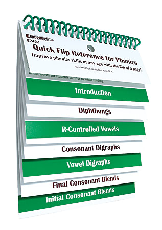 Edupress Quick Flip Resources Flip Chart 5 x 6 Reference For Phonics ...