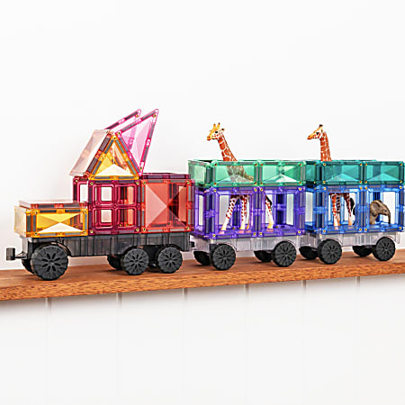 Connetix Magnetic Tiles Pastel Transport Pack 50 Pieces - Office Depot