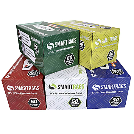 Hospeco SmartRags Disposable Microfiber Towels 18 Gram 180 GSM 12 x 12 ...