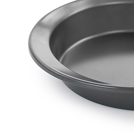 Gibson Baker s Friend Steel Non Stick Round Bake Pan 7 12 Dark Gray ...