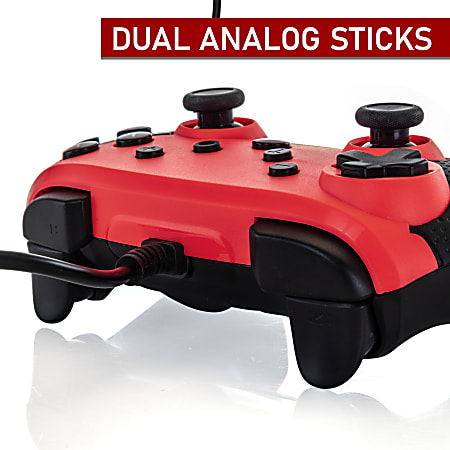 Gamefitz Wired Controller For Nintendo Switch Red - Office Depot