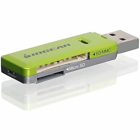 IOGEAR USB 2.0 SDMicroSDMMC Card ReaderWriter - Office Depot