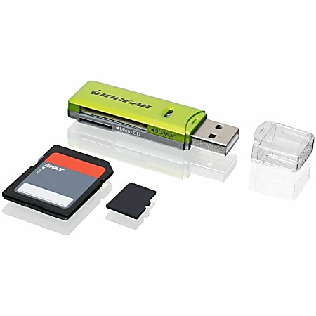 IOGEAR USB 2.0 SDMicroSDMMC Card ReaderWriter - Office Depot