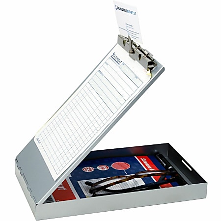 Saunders Aluminum Portable Desktop Clipboard 5 34 x 9 78 - Office Depot