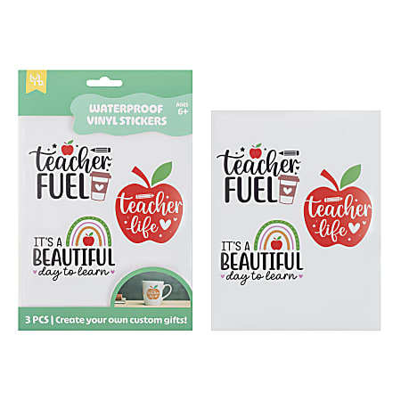 Little Yellow Bicycle Teacher Appreciation Stickers Medium - Office Depot