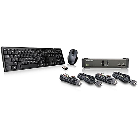 IOGEAR GCS1102 KM1 KVM audio USB switch 2 x KVM audio USB 1 local user ...