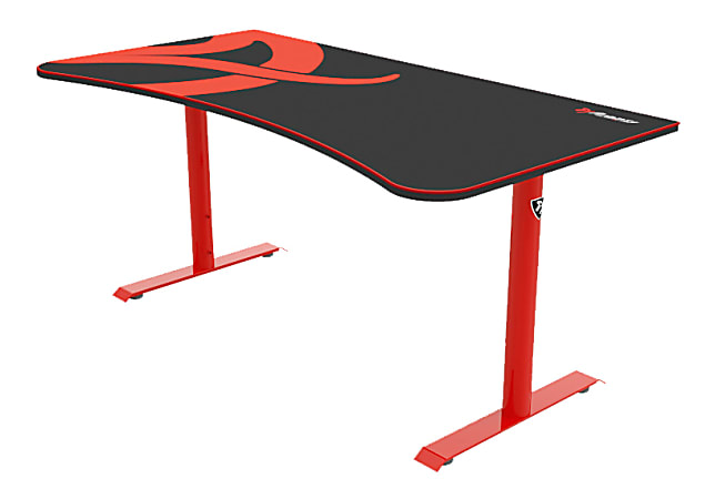 Arozzi Arena Gaming Desk Red - Office Depot