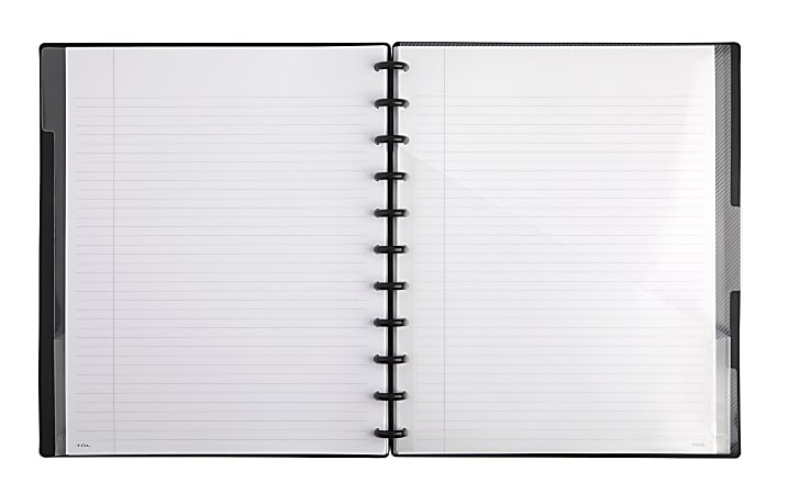 TUL Discbound Student Notebook 3 Subject Letter Size Black - Office Depot