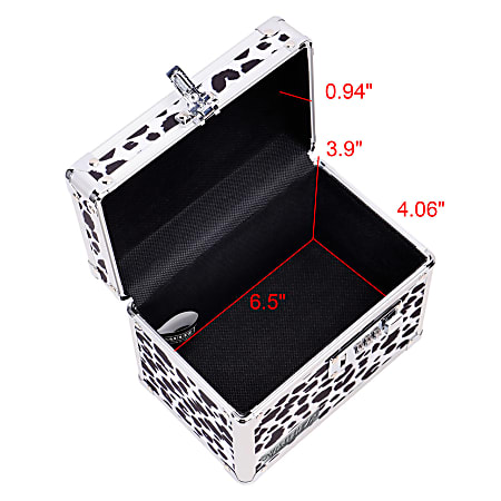 Vaultz Medicine Box 5 14 H x 4 12 W x 6 34 L Leopard - Office Depot