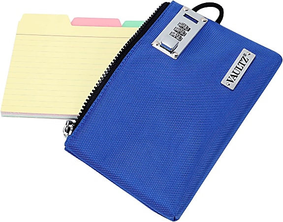 Vaultz Accessories Pouch 7 x 10 Classic Blue - Office Depot