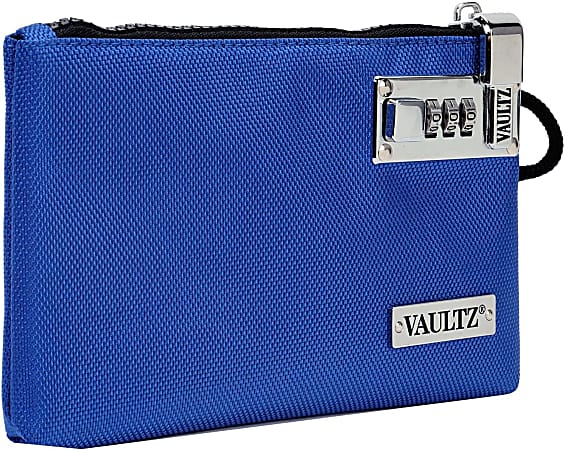 Vaultz Accessories Pouch 7 x 10 Classic Blue - Office Depot